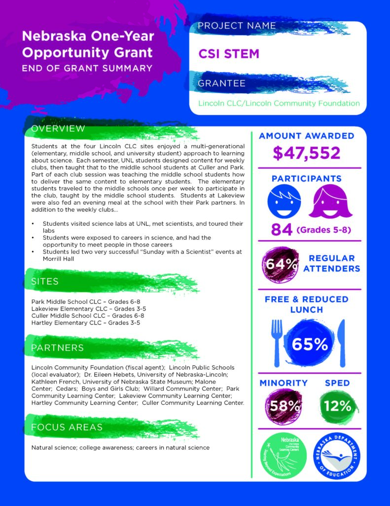 Lincoln Community Learning Centers/Lincoln Community Foundation ...